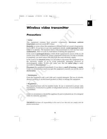 THOMSON VS 660 Handbuch | Manualzz