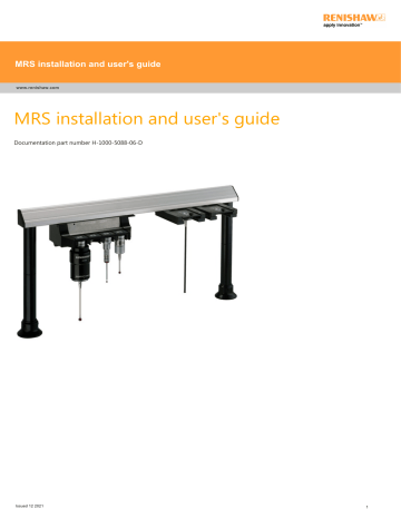 Renishaw MRS Installation & User's guide | Manualzz