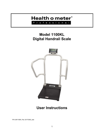 INSTRUCTIONS D'UTILISATION. Health O Meter PROPLUS 1100KL | Manualzz