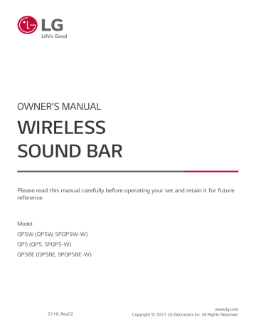 LG QP5W User Manual | Manualzz