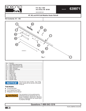 Norcold N7 Guide de démarrage rapide | Manualzz
