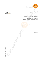 IFM AC1422 - Owner's manual, Operating instructions, User manual