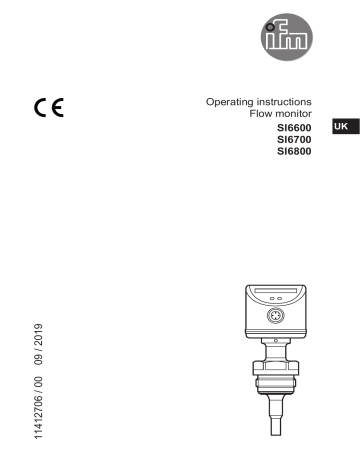 IFM SI6800 Flow monitor Operating Instructions | Manualzz