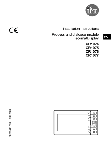 IFM CR1077 Programmable graphic display for controlling mobile machine ...