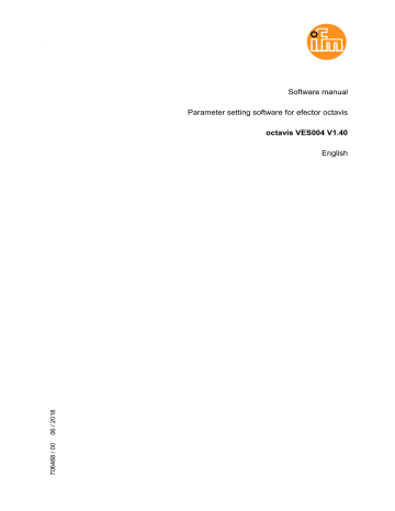 IFM VES004 Parameter setting software for vibration diagnostic ...