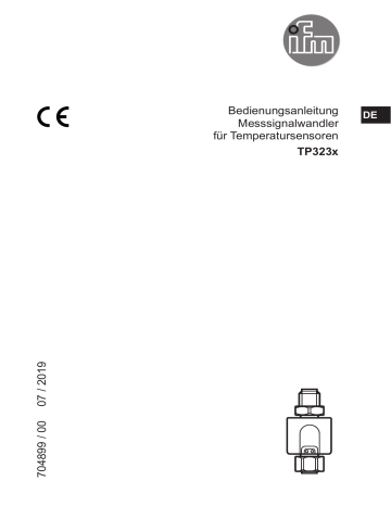 IFM TP3237 Evaluation unit for PT100/PT1000 temperature sensor ...