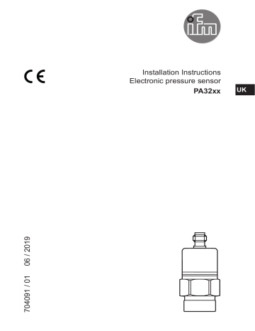 IFM PA3228 Pressure transmitter Installation Instructions | Manualzz