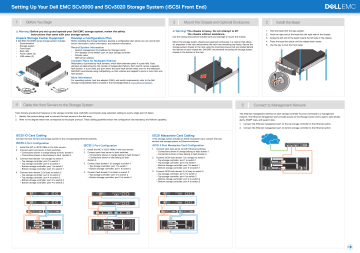 Dell Storage SCv3020 storage Quick Start Guide | Manualzz