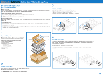Dell EqualLogic PS4100 storage Installation And Setup Manual | Manualzz