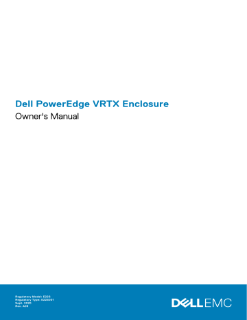 Dell PowerEdge VRTX server Owner's Manual | Manualzz