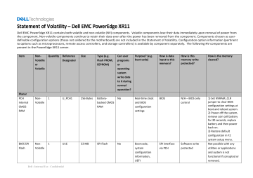 Dell PowerEdge XR11 server Specifications | Manualzz