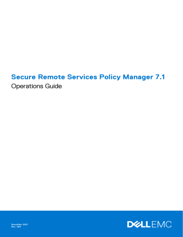 Dell Secure Remote Services software User's guide | Manualzz