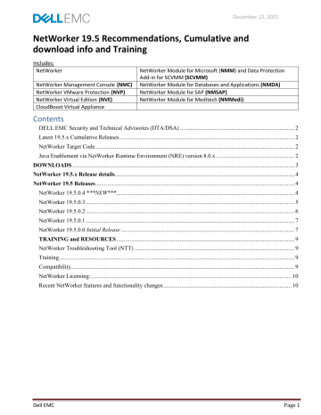 Dell NetWorker Module for SAP Administrator Guide | Manualzz