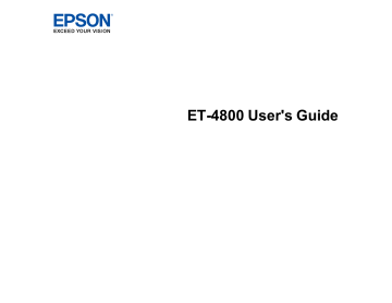 Epson ET-4800 User's Guide | Manualzz
