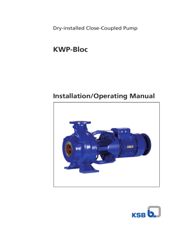 KSB KWP-Bloc Installation & Operating Manual | Manualzz
