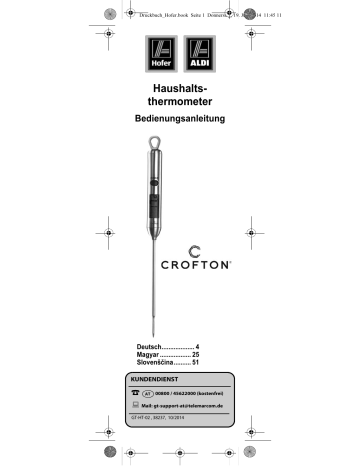 Crofton GT-HT-02 Kitchen Thermometer Benutzerhandbuch | Manualzz