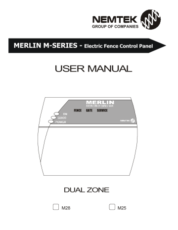 Nemtek MERLIN M25 User Manual | Manualzz