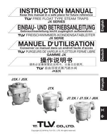 TLV J7X Instruction Manual | Manualzz