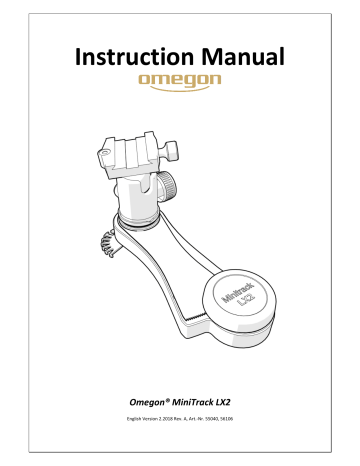 Omegon MiniTrack LX2 Instruction Manual | Manualzz