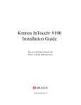 Kronos InTouch 9100 QuickStart Guide | Manualzz