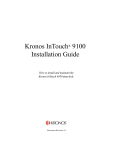 Kronos InTouch 9100 Slim Profile Installation Manual | Manualzz