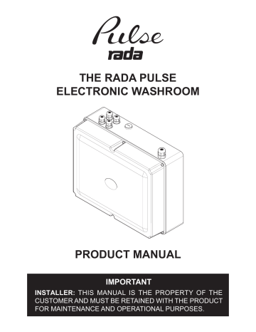 rada Pulse 120, Pulse Series Product Manual | Manualzz