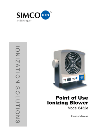 Simco-Ion 6432e User Manual | Manualzz