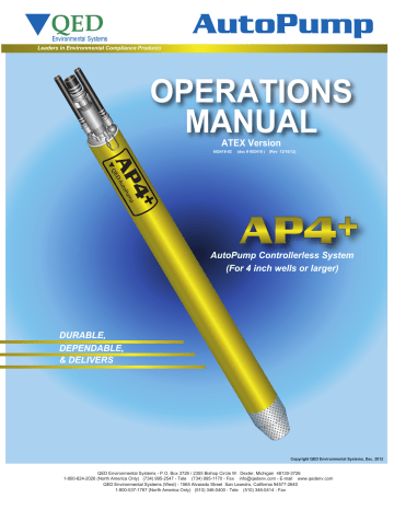 QED AP4+ Operation Manual | Manualzz