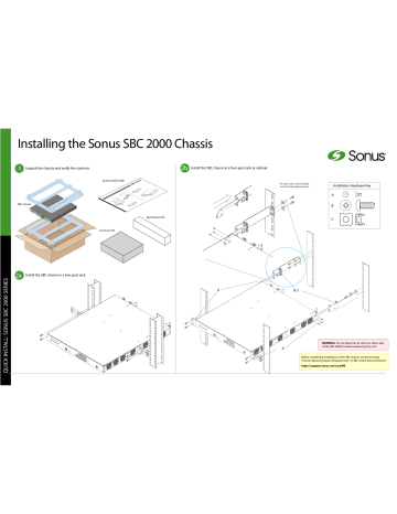 Sonus SBC 2000 Quick Install Manual | Manualzz