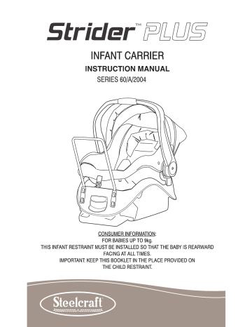 Steelcraft Strider Plus Instruction Manual | Manualzz