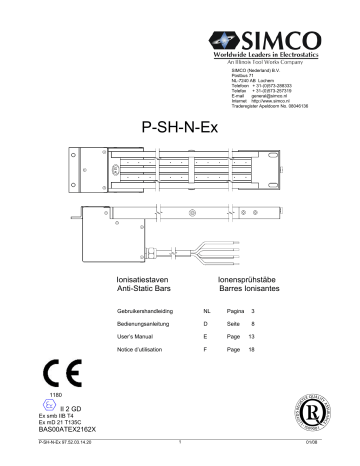 Simco P-SH-N-Ex User Manual | Manualzz