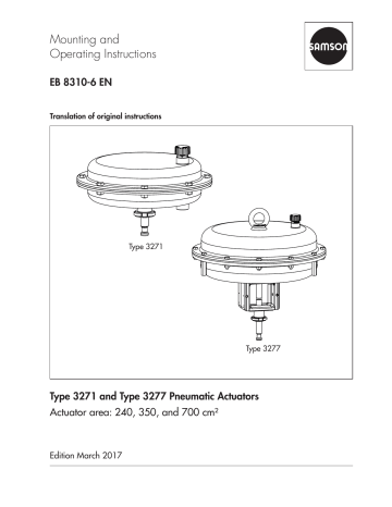 Samson 3271 Mounting And Operating Instructions | Manualzz