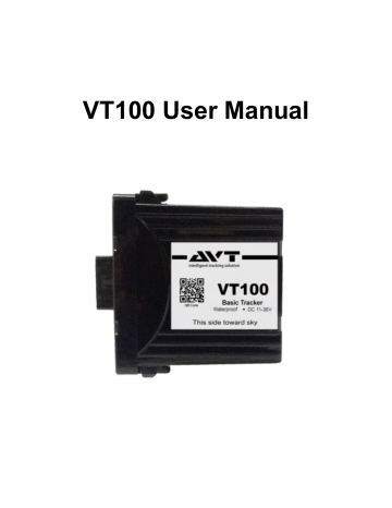AVT VT100 User Manual | Manualzz