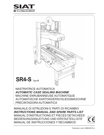 siat SR4-S Type A Instruction Manual And Spare Parts List | Manualzz