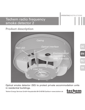 techem smoke detector 2 Operating Instructions Manual | Manualzz