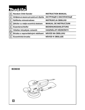 Makita BO6030 Instruction Manual | Manualzz