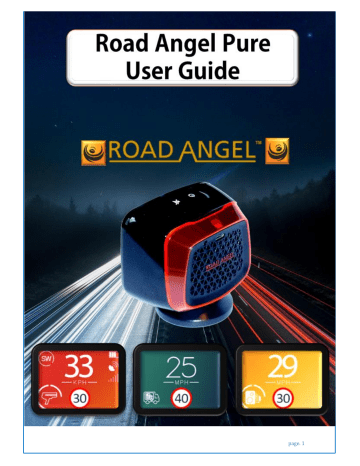 Road Angel Pure User Manual | Manualzz