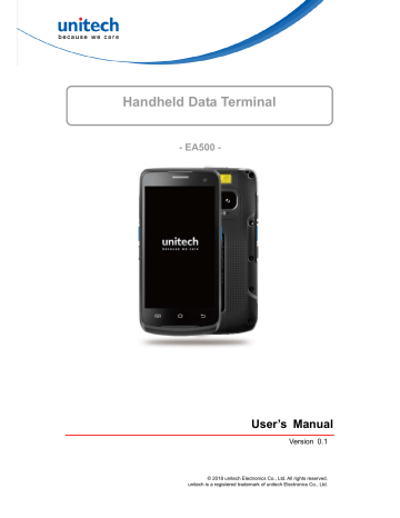 Unitech EA500 User Manual | Manualzz