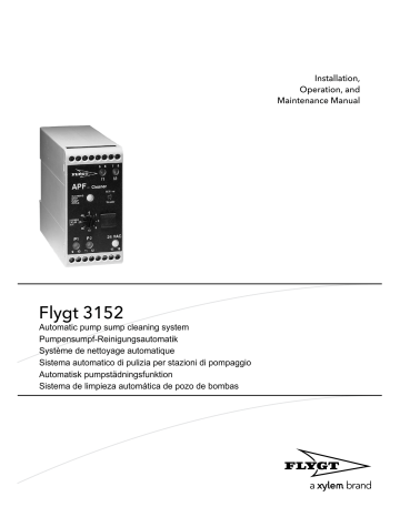 FLYGT 3152 Installation, Operation And Maintenance Manual | Manualzz