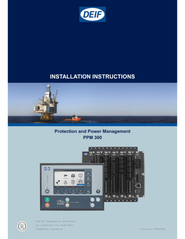 Deif PICUS PPM 300 Installation Instructions Manual | Manualzz