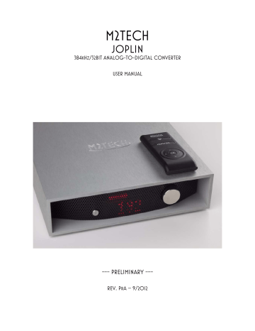 M2TECH JOPLIN User Manual | Manualzz