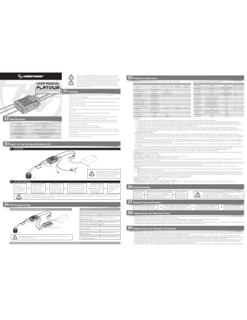 Hobbywing Platinum 60A V4 User Manual | Manualzz
