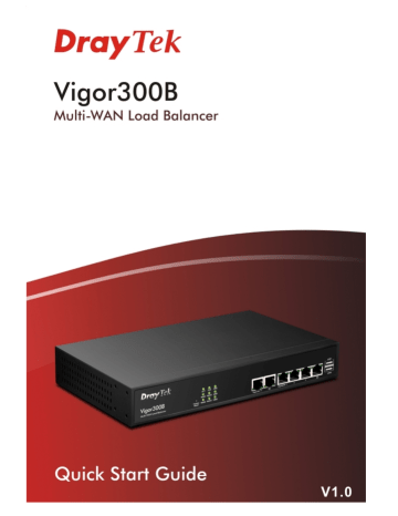 Draytek Vigor300B User Manual | Manualzz