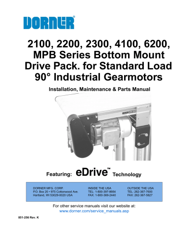 Dorner 2200 series Installation And Maintenance Manual | Manualzz