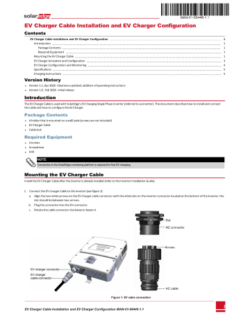 SolarEdge EV Charger Installation And Configuration | Manualzz