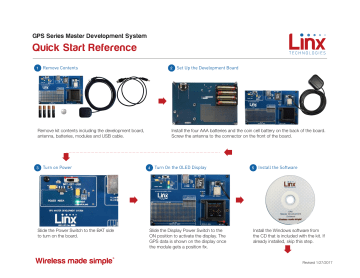 Linx GPS Series Quickstart Reference | Manualzz