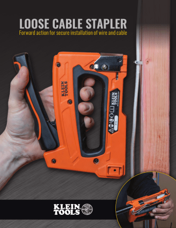 Klein Tools 450-100 Heavy Duty Stapler Specifications | Manualzz