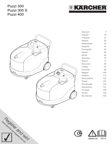 Kärcher PUZZI 300 S Spray-extraction cleaner Puzzi 300 S Instrucțiuni ...