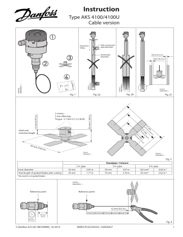 Danfoss AKS 4100 U /4100U - Cable Version Installation Guide | Manualzz