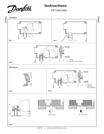 Danfoss HFI 060 F 40-60 Installation Guide | Manualzz